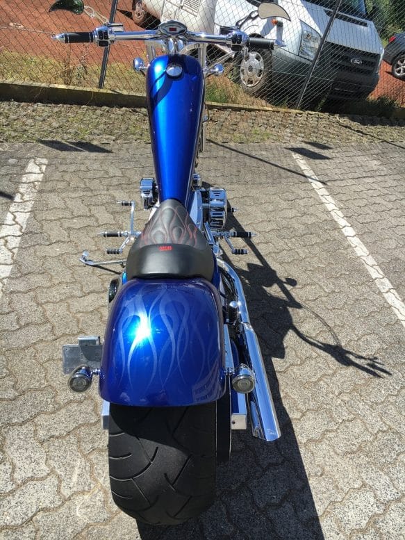 1 A American Ironhorse Texas Chopper 2007 Candyblue - ABC Hamburg Bikes