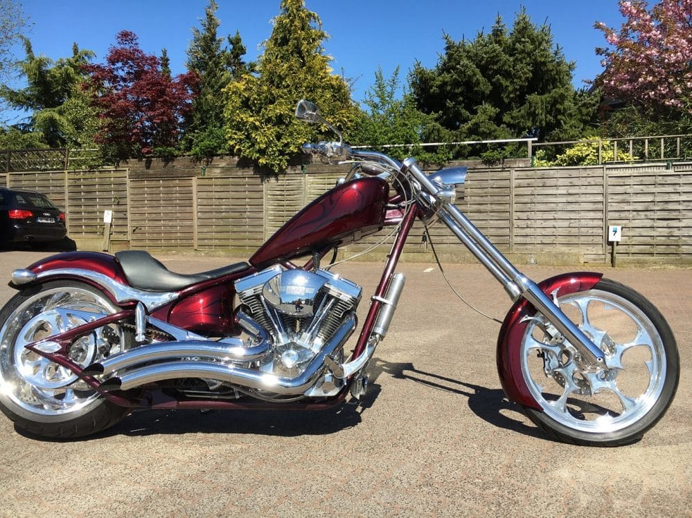Big Dog Motorcycles K9 Darkcherry red Custom Chopper - ABC Hamburg