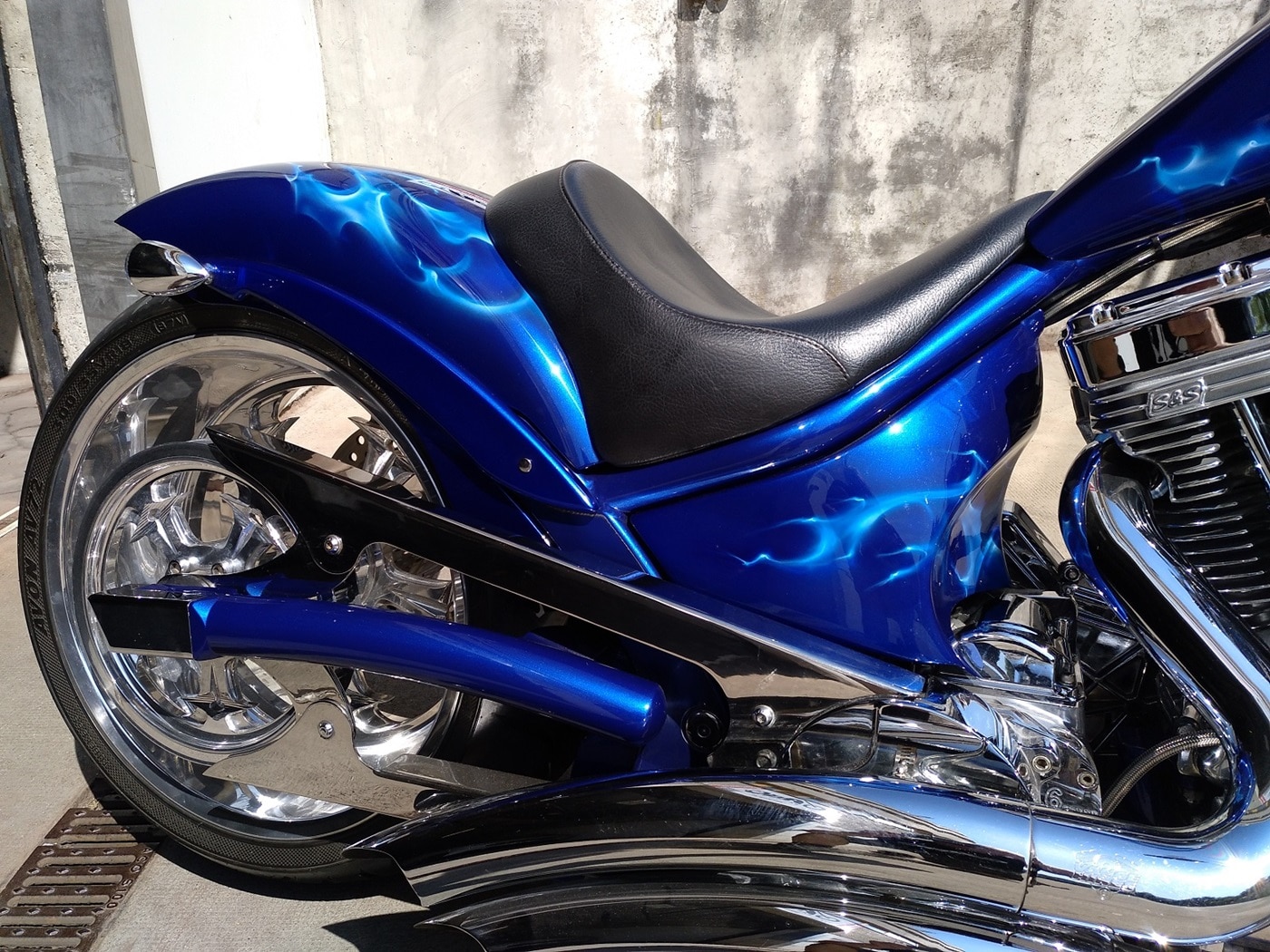 American Ironhorse Texas Chopper Candyblue - ABC Hamburg Chopper