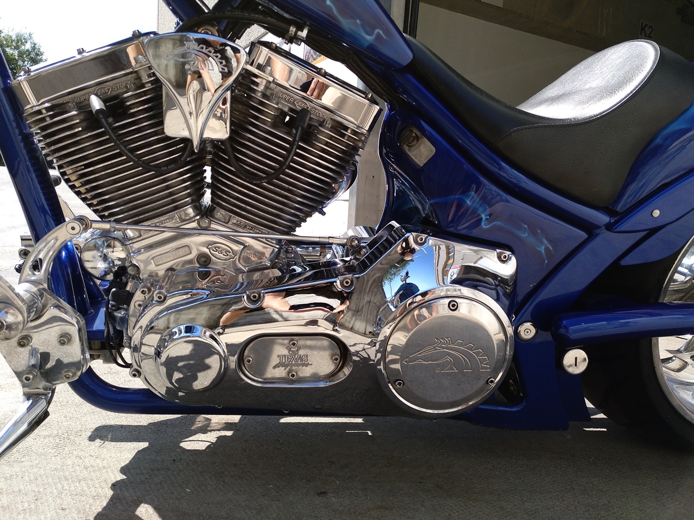 American Ironhorse Texas Chopper Candyblue - ABC Hamburg Chopper