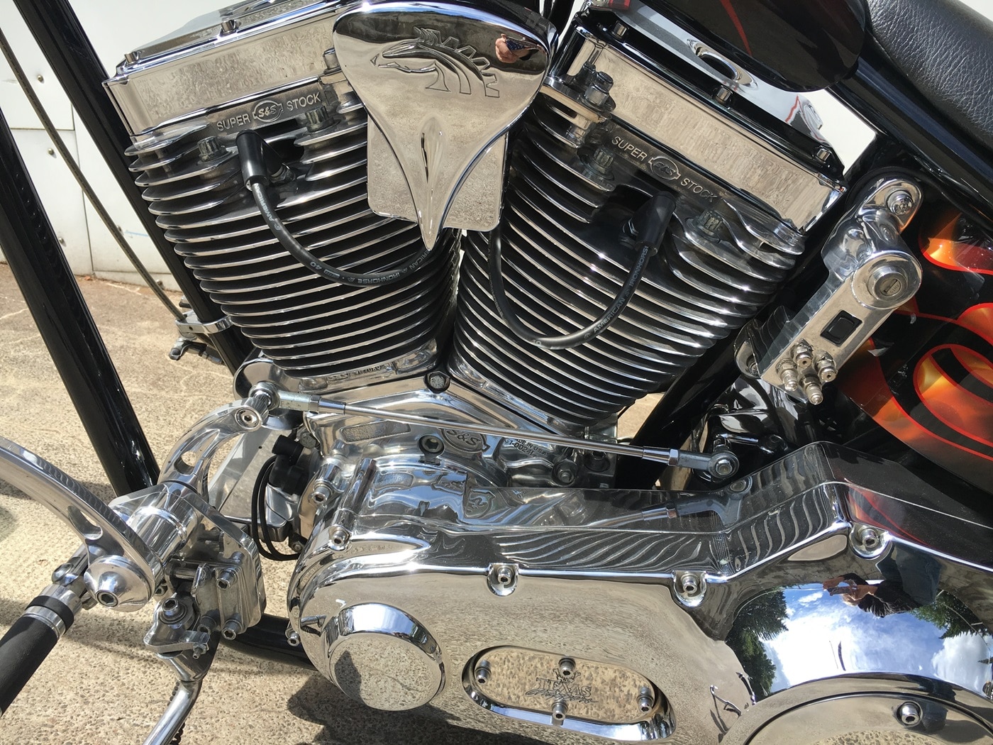 RealFlames American Ironhorse Texas Custom Chopper - ABC Hamburg