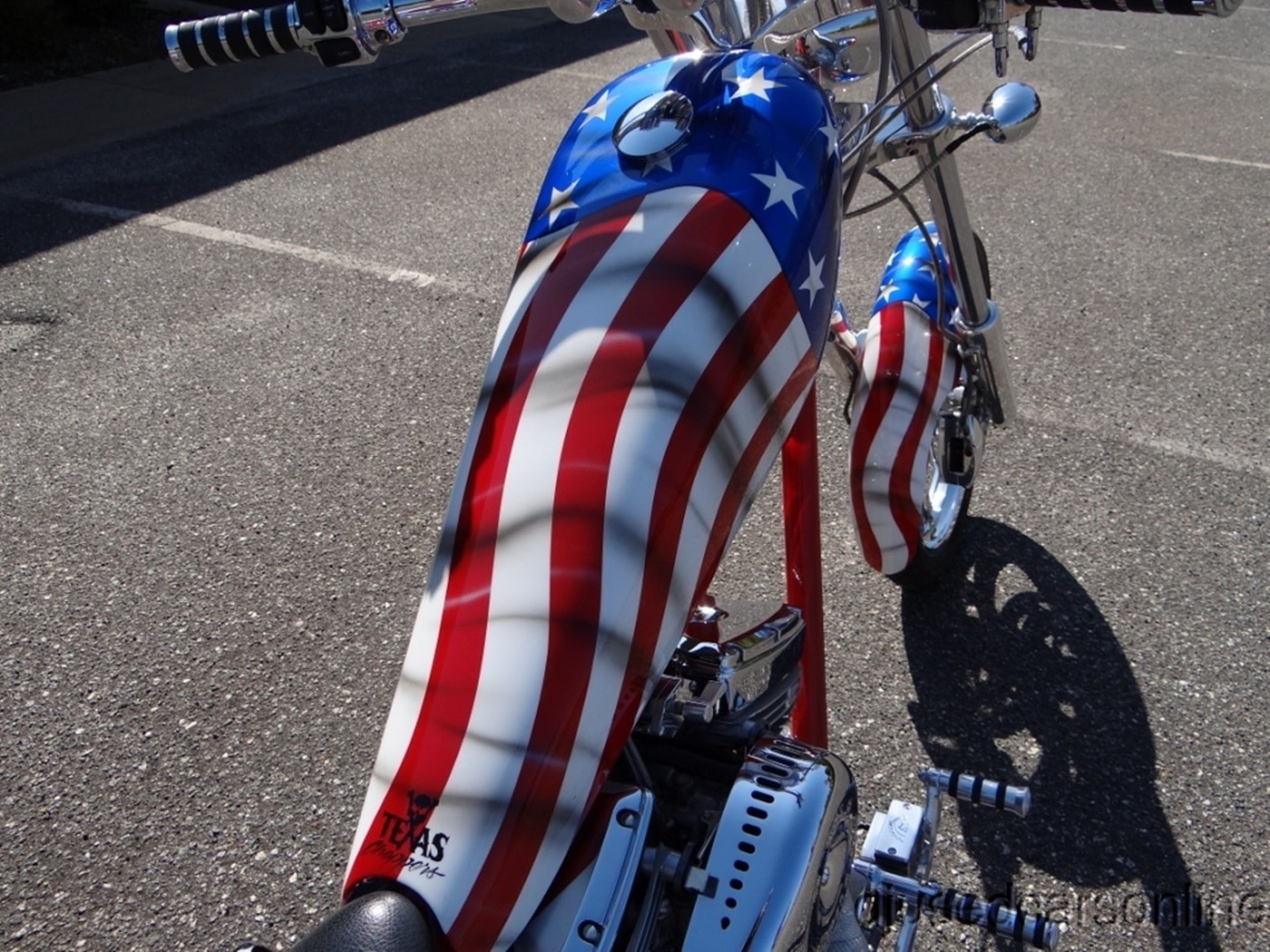 Ironhorse Texas Chopper USA Flagge - ABC Hamburg Custom Airbrush